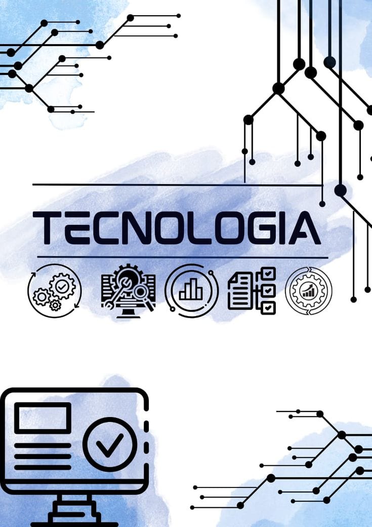 Page de garde Technologie à imprimer pour cahiers